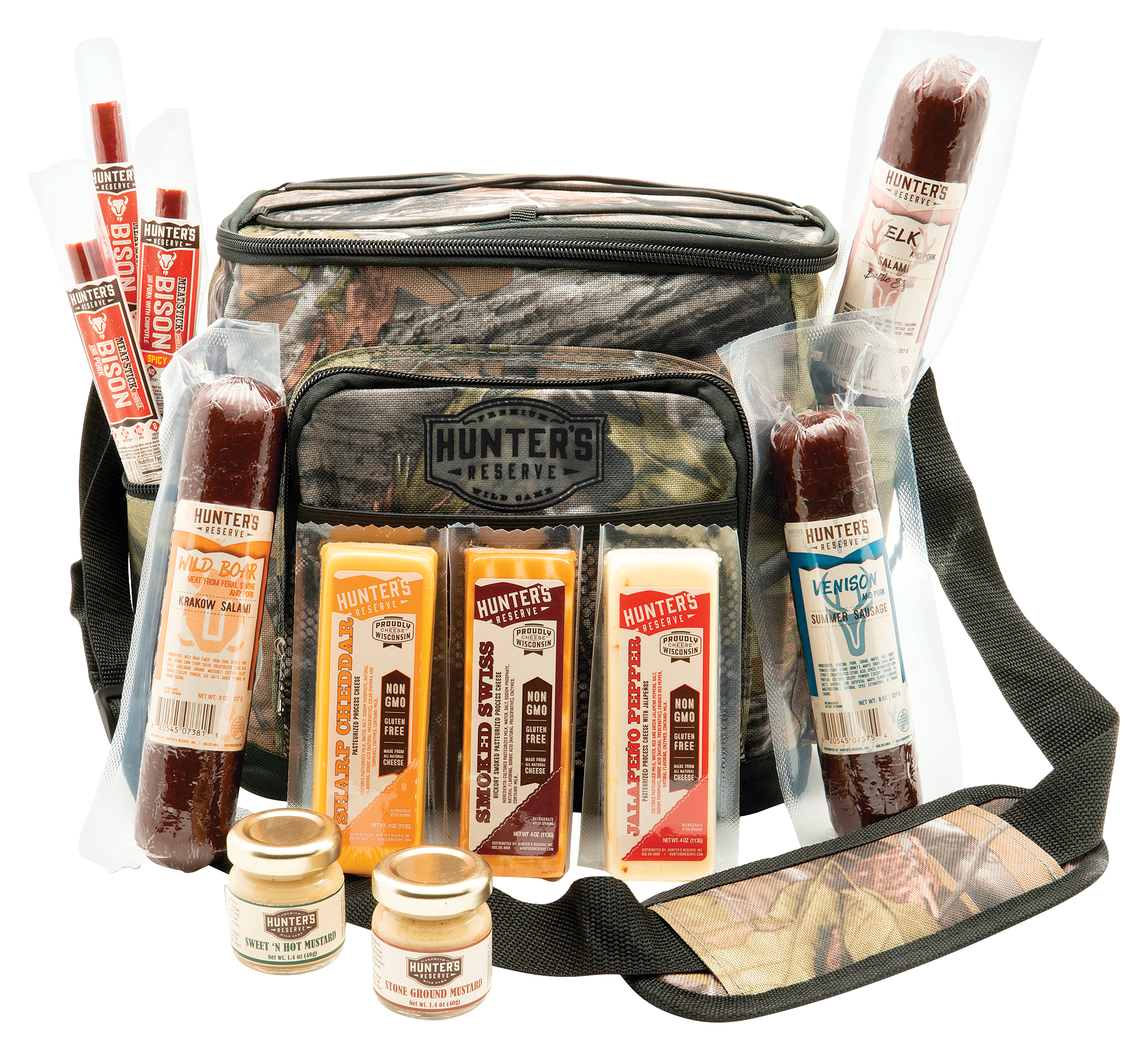 Hunter's Reserve Camo Cooler Meat and Cheese Gift Pack | Bass Pro Shops